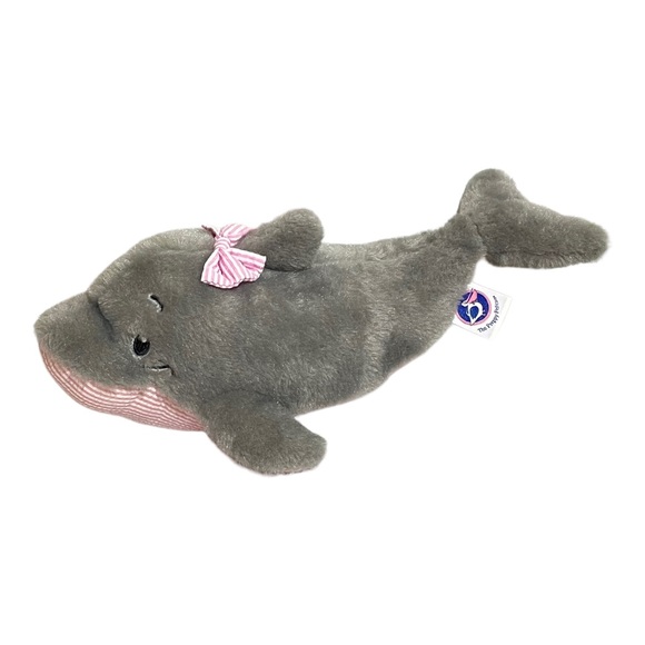 Preppy Pelican | Toys | The Preppy Pelican Plush Dolphin Grey With Pink ...